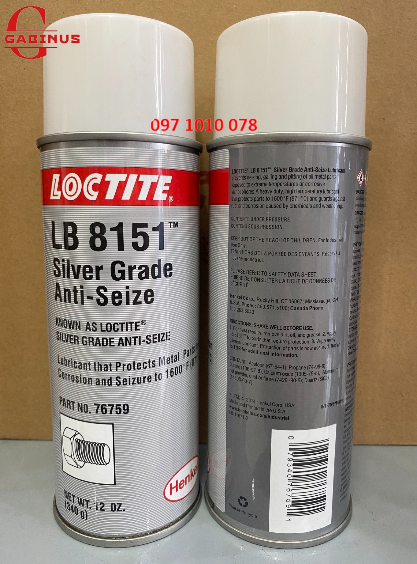 LOCTITE LB 8151 / CHỊU NHIỆT ĐỘ CAO - gabinus.vn