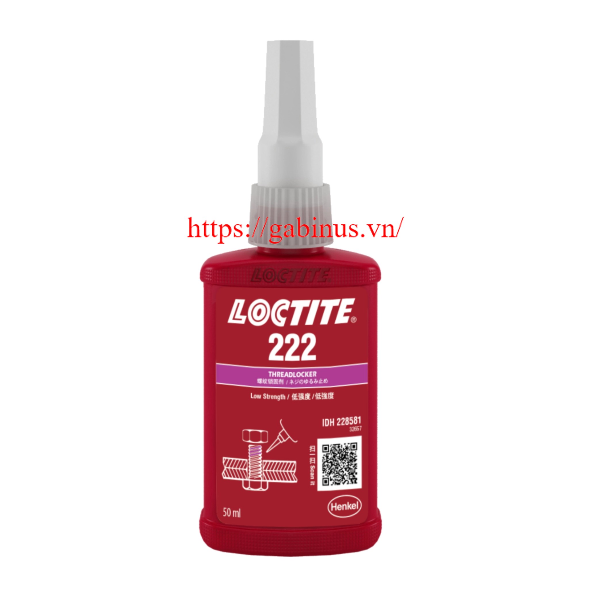 LOCTITE® 222 / KEO KHÓA REN - gabinus.vn